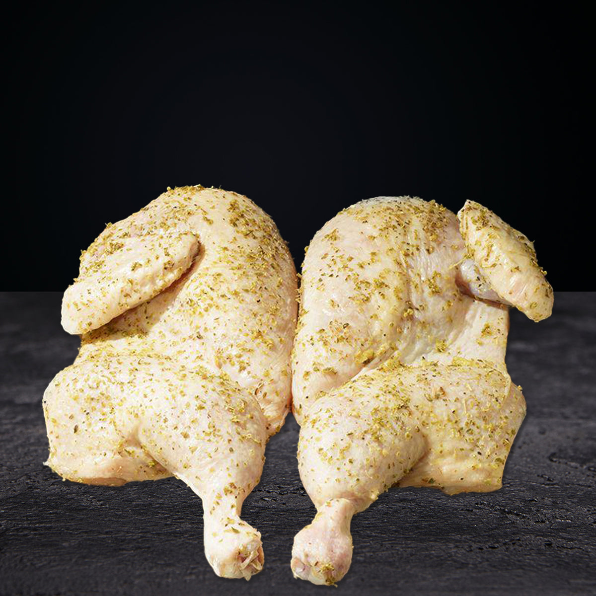 Split Semi-Boneless Chicken with Seasoning – Flatiron Meat Company